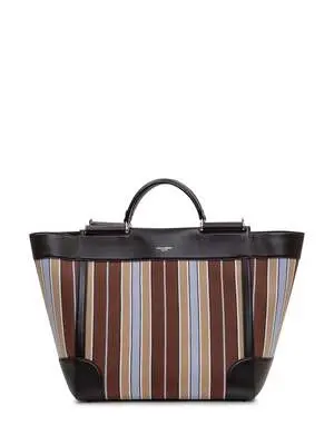 Dolce & Gabbana Striped Motif Handbag - Multicolor Marrone