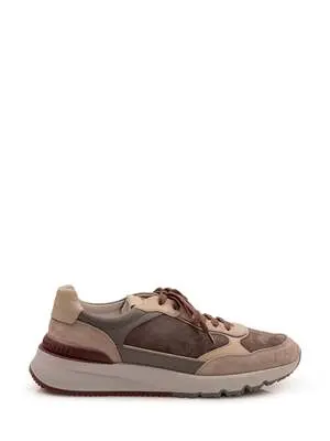 Brunello Cucinelli Luxury Suede Sneaker With Monochrome Sole
