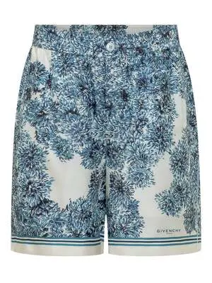 Givenchy Artistic Floral Mini Shorts