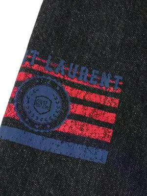 Saint Laurent 2010s Logo-print Denim Jacket