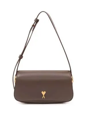 AMI Paris AMI ALEXANDRE MATTIUSSI Structured Shoulder Handbag Truffe