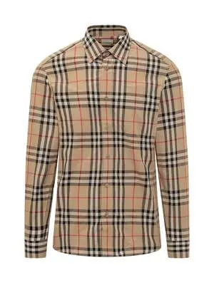 Burberry Check Print Cotton Shirt
