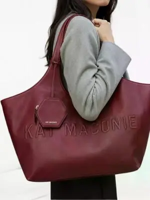 KAT MACONIE Logo-embossed Shoulder Bag - Red