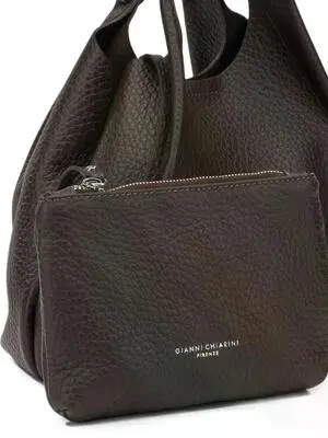 GIANNI CHIARINI Medium Dua Leather Tote Bag