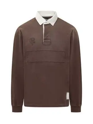 WOC Mini Polo With Front Insert - Brown