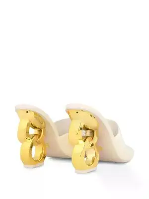 KAT MACONIE Ebba Chain-link Heel Sandals - White