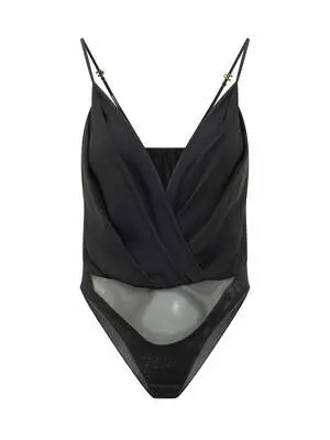 Elisabetta Franchi Draped Mini Top - Nero