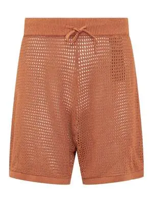 Nanushka Stylish Mini Shorts For Summer 2025 - Rust