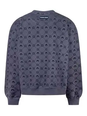 MARINE SERRE All-over Logo Printed Sweatshirt