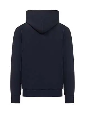 Drole De Monsieur Embroidered Logo Hoodie - Navy
