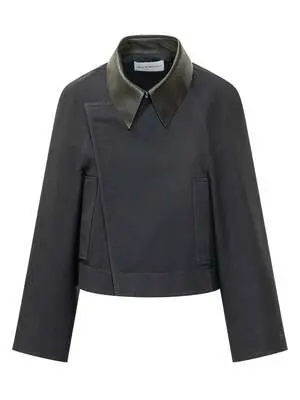 Givenchy A-line Cocoon Jacket - Dark Navy