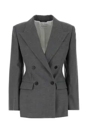 Givenchy Medium Double-breasted Wool Blazer - Medium Grey