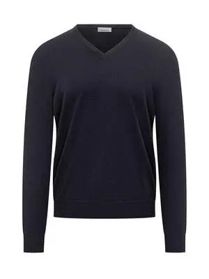 Malo V-neck Pullover Sweater - Blu