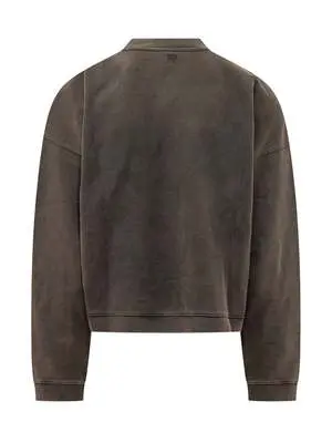 REPRESENT Oversized Giro Neck Sweatshirt - Coffee