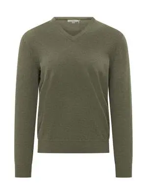 Malo V-neck Wool Knit Sweater