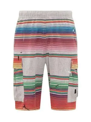 GALLERY DEPT. Striped Cargo Shorts - Multi