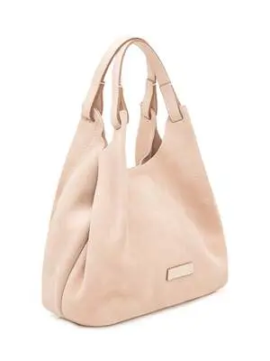 GIANNI CHIARINI Mini Suede Handbag - Nude
