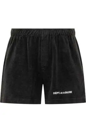 GALLERY DEPT. Essential Cotton Shorts With Logo - Black