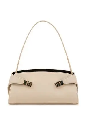 FERRAGAMO Hug-style Shoulder Handbag - Mascarpone-nero