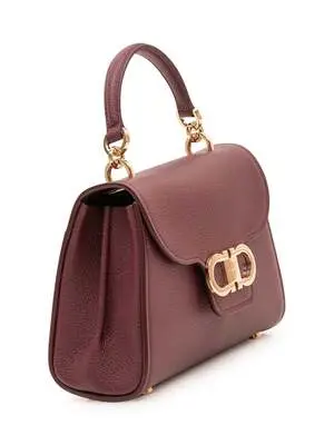 FERRAGAMO Doub G. Th S Shoulder Bag - Plum