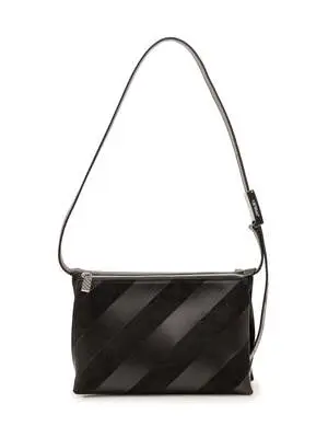 Off-White Mini Diagonal Design Handbag - Black