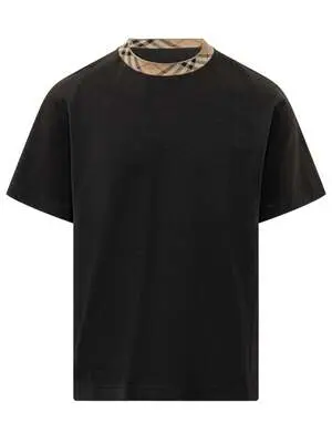 Burberry Burberry Randan Cotton T-Shirt Black