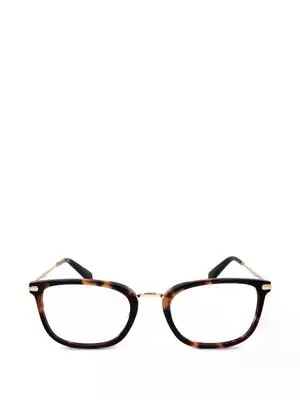 LEVI'S Tortoiseshell-effect Square-frame Glasses - Brown