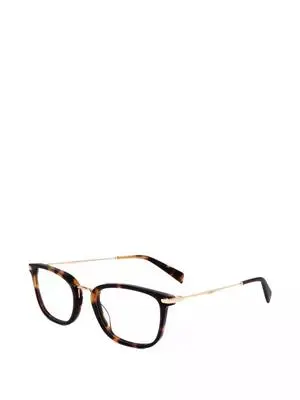 LEVI'S Tortoiseshell-effect Square-frame Glasses