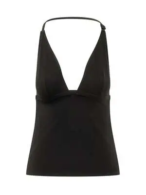 COURREGES Mini Top Bikini With Sneck Print