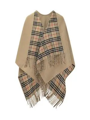 Burberry Fringe Trimmed Cape
