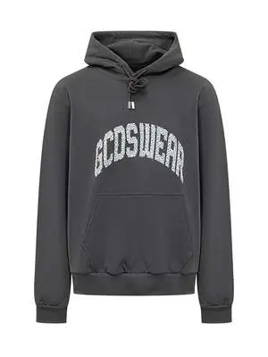 Gcds Cotton Hooded T-shirt With Kangaroo Pocket