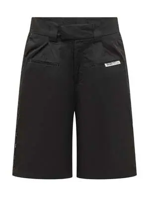 Gcds Logo Piping Bermuda Shorts - Black