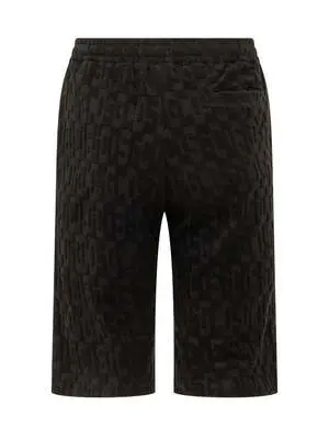 Gcds Gcds Monogram Bermuda Shorts Black