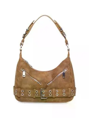 Desigual Medium Belted Zip-detail Tote Bag - Brown