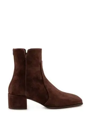 JIMMY CHOO Eliot 45 Suede Boot - Chocolate
