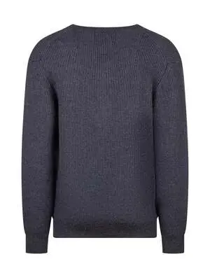 SEVEN GAUGE Soft Knit Merino Sweater - Grigio