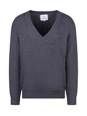 SEVEN GAUGE Soft Knit Merino Sweater - Grigio
