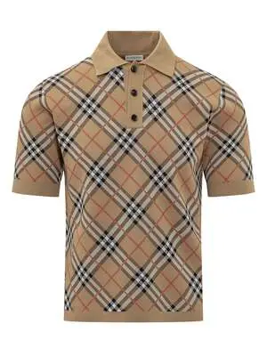 Burberry Marlow Check Polo - Sand Ip Check