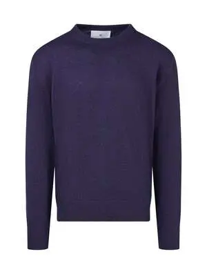 SEVEN GAUGE Cashmere Knit Sweater Soft And Cozy - Blu