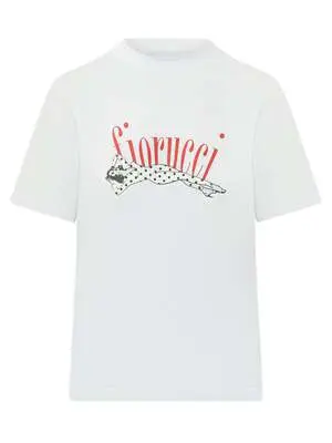 Fiorucci Pin-up Style Graphic T-shirt - White