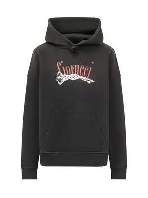 Fiorucci Mini Sweatshirt With Polka Dot Hood - Black