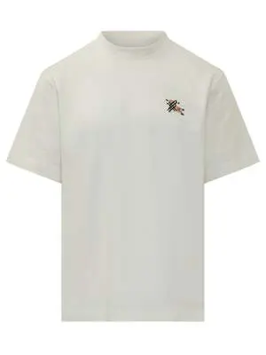 Burberry Seth Tfg Ekd T-shirt Edition - Chalk