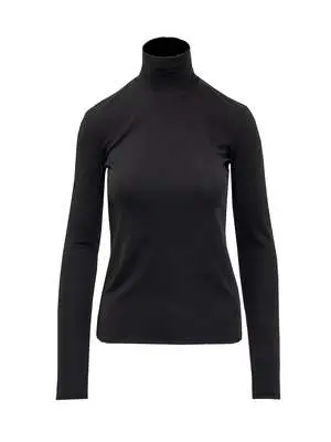 JIL SANDER Chic Knit Top - Black