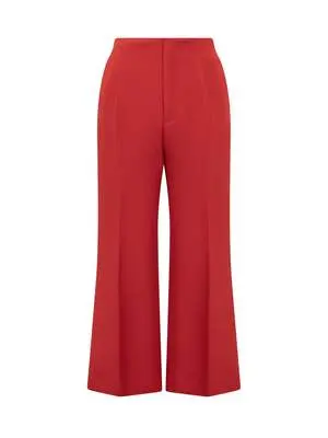 CALCATERRA Wool Trousers - Ruby Red