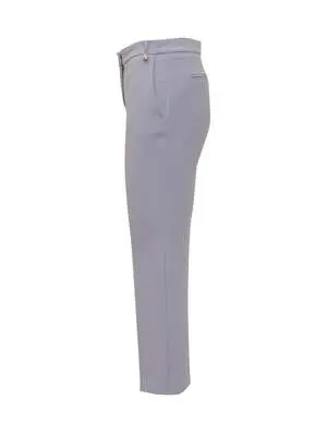 Elisabetta Franchi Sleek And Chic Straight-leg Trousers With Central Pleat