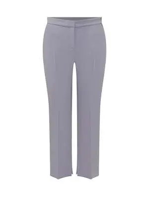Elisabetta Franchi Straight-leg Trousers With Central Pleat - Lilla
