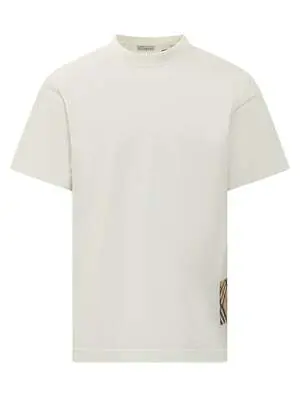 Burberry Seth Cash Logo T-shirt - Chalk