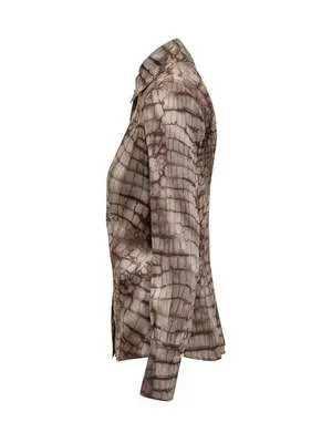 Elisabetta Franchi Animal Print Shirt