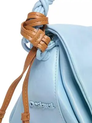 Desigual Bow-detail Braided-handle Handbag