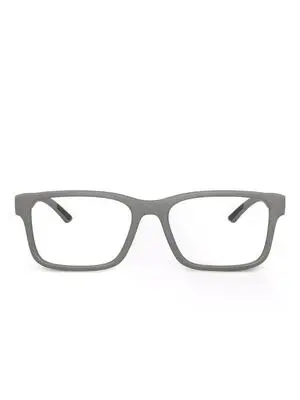 Prada Ps01rv Rectangle-frame Glasses - Grey